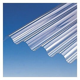 Plaque ondulée - PVC - 76/18 - Cristal - 250x90cm PEVELITE | Brico Cash